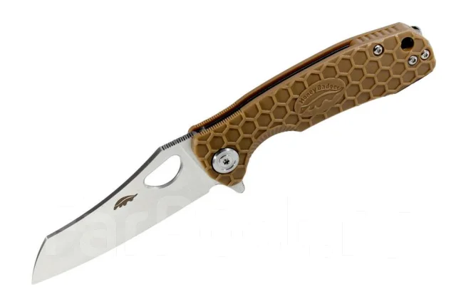Складной нож Honey Badger Wharncleaver M (HB1039) с песочной рукоятью ...