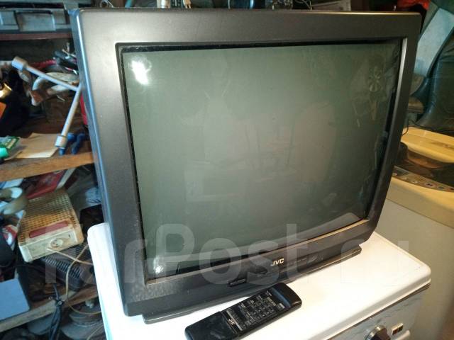 Телевизор JVC с пультом, CRT (ЭЛТ), 21", б/у, в наличии. Цена: 1 000 ...