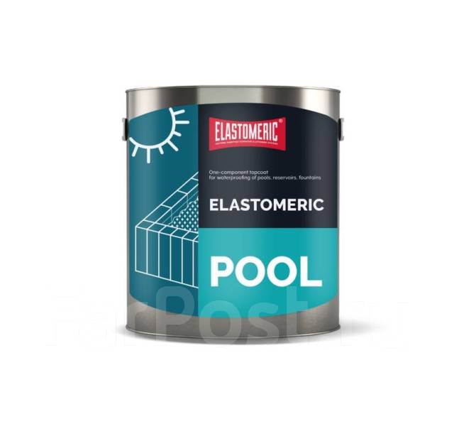 Жидкая гидроизоляция для ПВХ, ТПО и ЭПДМ мембран Elastomeric Pool, в наличии. Цена: 3 300₽ во ...