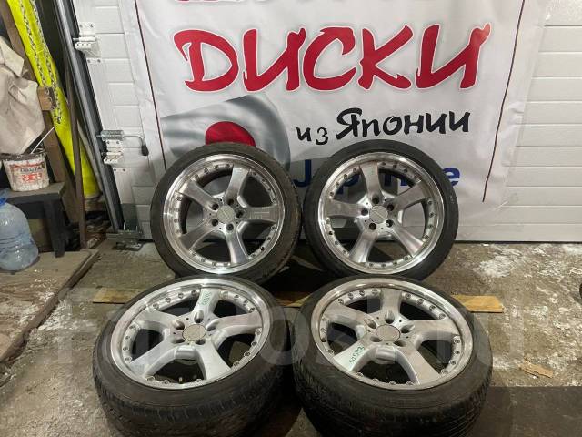 Литые диски Leldprats R18/5*112 из Японии, 18", 1 шт, 5x112, 4 шт, б/у ...