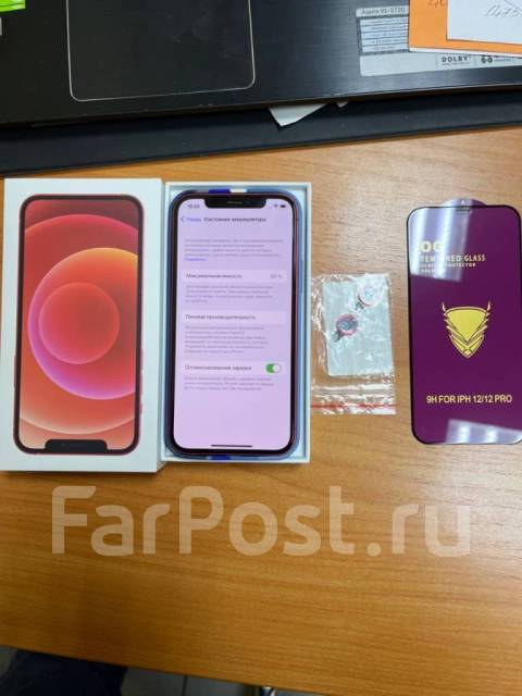 iPhone 12, 128 гб, 6.10", моноблок, красный, б/у, в наличии. Цена: 39 ...