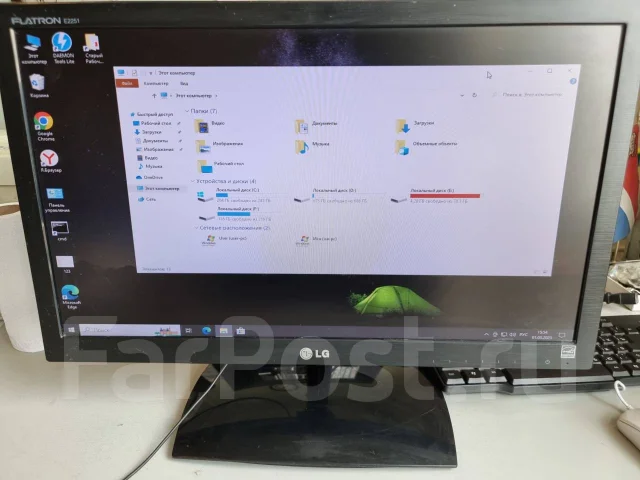 Монитор LG Flatron E2251, LG, ЖК (LCD, LED, QLED), 22", б/у, в наличии ...