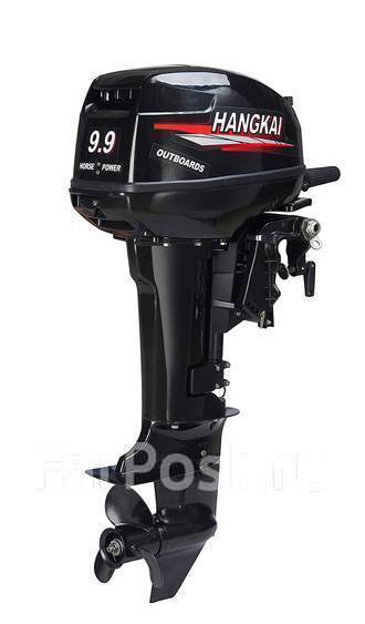 Лодочный мотор Hangkai 9,9 2023, 9,90 л.с. S (381 мм), бензиновый, 2-тактный, румпельное ...