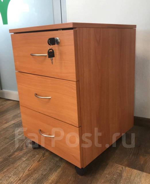 Тумба офисная, коричневый, 40,5 см, 52,5 см, 45,0 см, б/у, в наличии ...