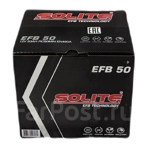 Аккумулятор LN1 Solite EFB 50 ! Доставка Установка Бесплатно! Prius 50 - Аккумуляторы во ...