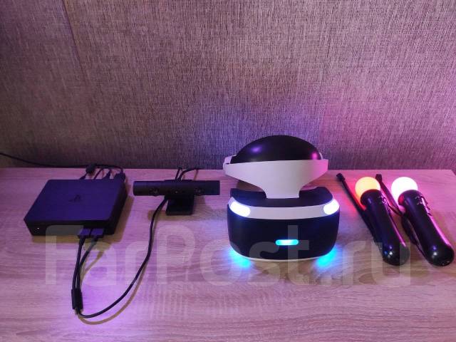 Шлем Playstation VR для PS4, PS5 (+ переходник для ps5, камера и мувы ...