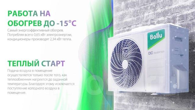 Кондиционер инверторный Ballu BSVI-12HN8, 35м2, сплит-система, комплект ...