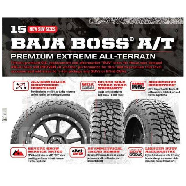 Mickey Thompson Baja Boss A/T, LT305/60R18, 18". Цена: ≈ 244 470₽ $3 ...