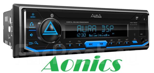 Автомагнитола AURA AMH-78DSP. блютуз /USB /AUX/3ЛИН, 1 DIN — 178x50 мм ...