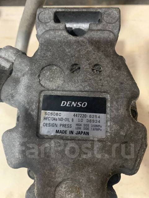 Компрессор кондиционера Toyota Platz NCP12, 1NZ-FE [447220-6254] купить ...