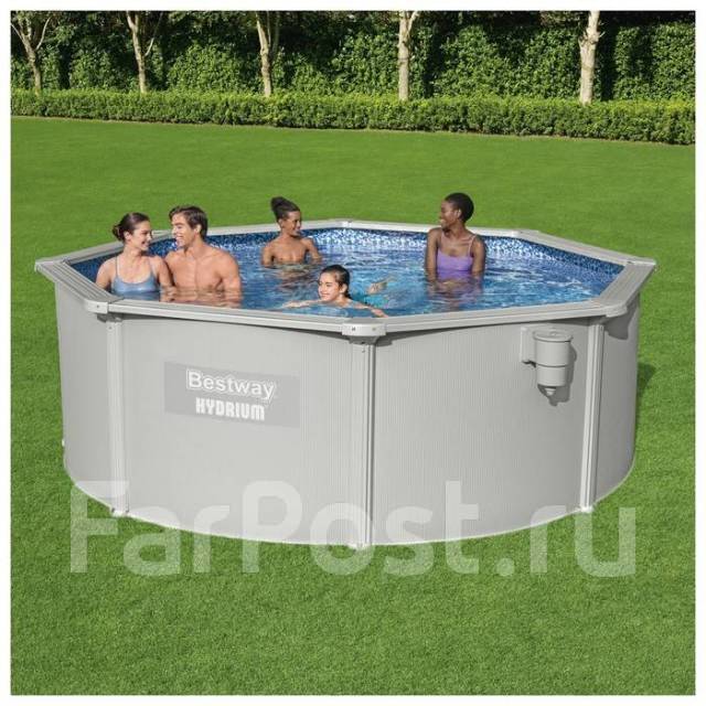 Бассейн каркасный стальной Bestway 56574 360х120см, лестница, фильтр ...