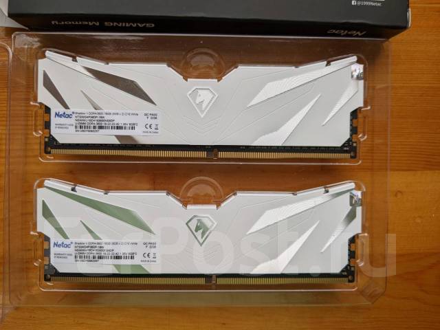 Оперативная память DDR4 Netac Shadow II 16Gb (8Gbx2) 3600Mhz CL18 ...