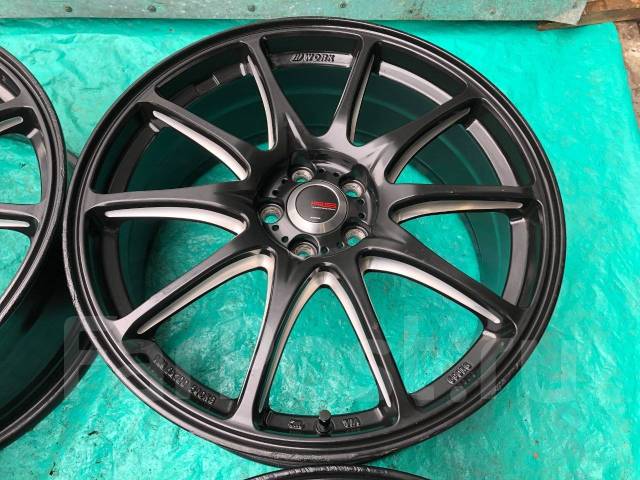 Черные Легкосплавы WORK Emotion RS R18 Б/П по РФ отл сост! из Японии ...