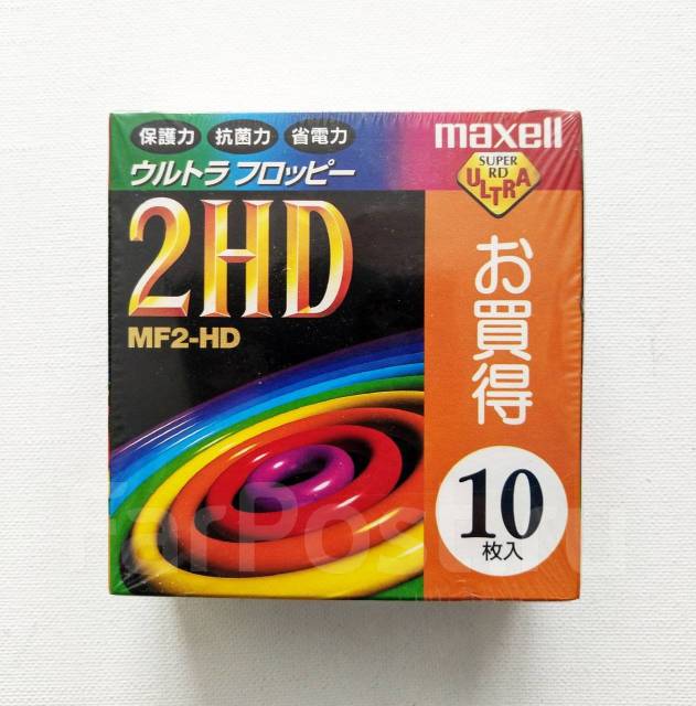 Дискеты Hitachi Maxell 2HD MF2-HD 10шт*3. Новые в упаковке, Япония, новый, в наличии. Цена: 1 ...