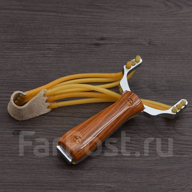 Рогатка спортивная МР03 Wood три жгута стальной каркас, новый, под ...