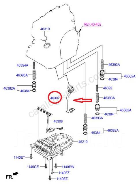 Проводка АКПП Hyundai Kia A4CF A4CF1 A4CF2 G4FA G4FC G4LA D3EA G4EA ...