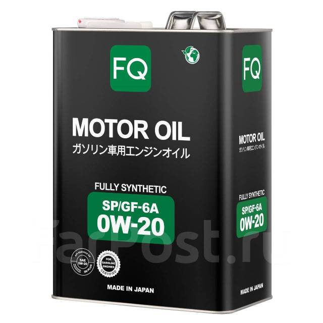 Масло моторное FQ 0W-20 SP/GF-6A Fully Synthetic 4л. Япония, FQ Fujito ...