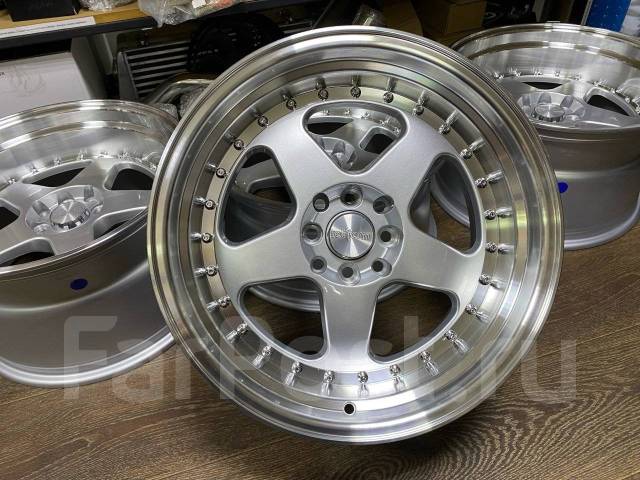 Разноширокие диски Rotifrom R17 J9/j10 ET15/10 4X100/114.3 серебро, Rotiform, 17", 1 шт, 4x100 ...
