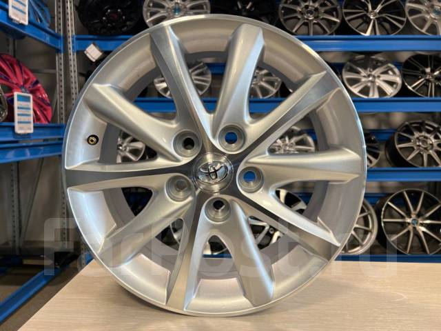 Новые литые диски Toyota Silver 16Х6.5 5Х114.3 ET45, 16", 1 шт, 5x114.3 ...
