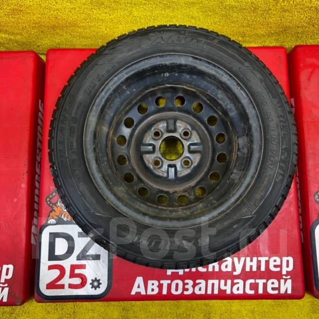 Колесо в сборе диск с шиной [Магазин DZ25] диск Toyota 4x100 ШИНА 155/ ...