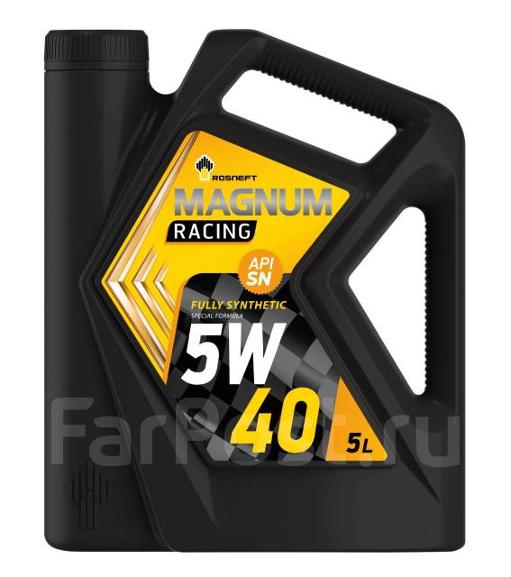 Rosneft Magnum Racing 5W-40, синтетика (PAO), 5л, синтетическое, 5,00 л ...