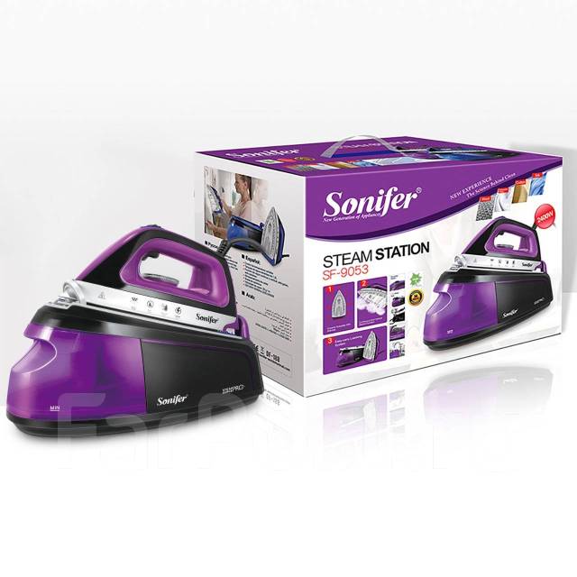 Утюг с паровой станцией Sonifer-9053, новый, в наличии. Цена: 6 500₽ во ...
