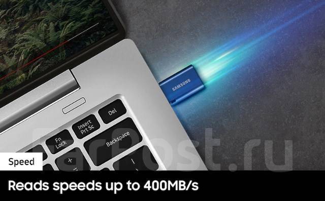 Память [Type-C] Flash [128 Gb] Samsung MUF-128DA, до 400 Mb/s, пластик ...