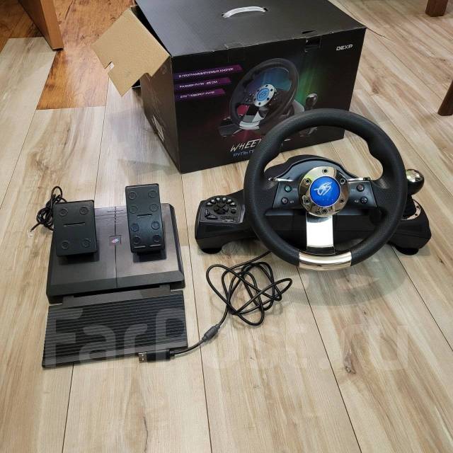 Продам руль игровой для ПК, новый, в наличии. Цена: 3 500₽ во Владивостоке