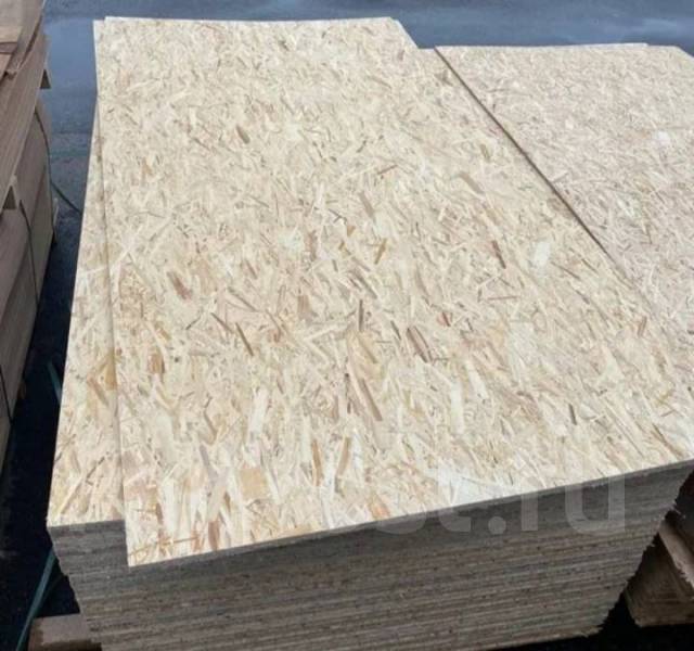 ОСП OSB плита 9 мм 12мм 15мм 18мм, в наличии. Цена: 620₽ в Хабаровске