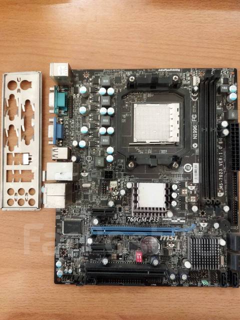 Материнская плата MSI 760GM-P33 (Socket AM3) на DDR3, б/у, в наличии ...