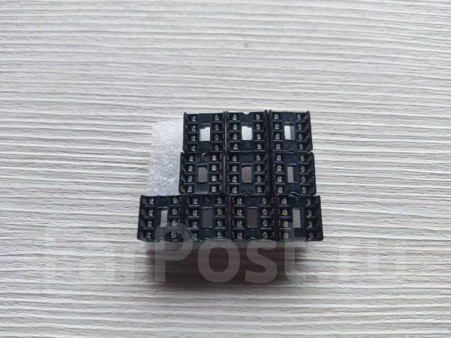 DIP панелька (разъем) для микросхем 8 Pin (2x4).10 штук, новый, в ...
