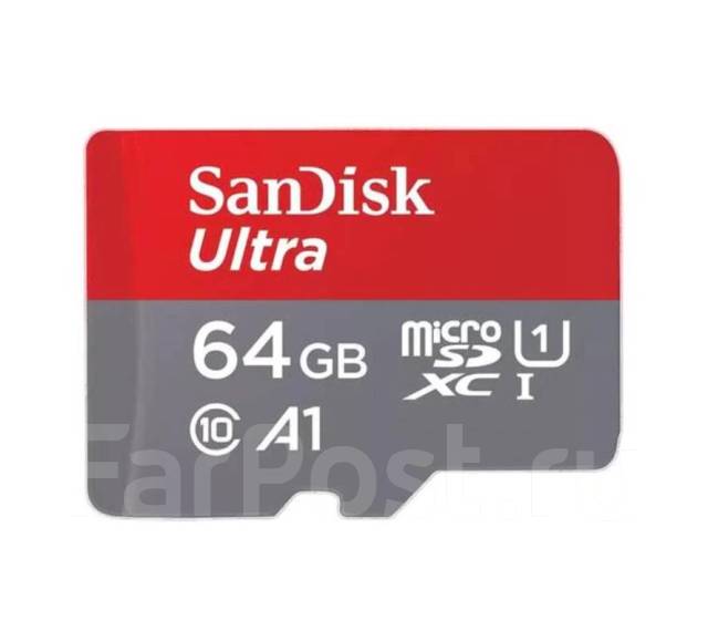 SD-Карта SanDisk 64 Гб, 64 Гб, новый, в наличии. Цена: 1 200₽ во ...