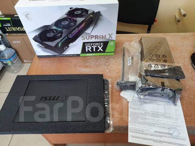 Видеокарта MSI GeForce RTX 3090 Ti Suprim X 24GB новая, новый, в ...