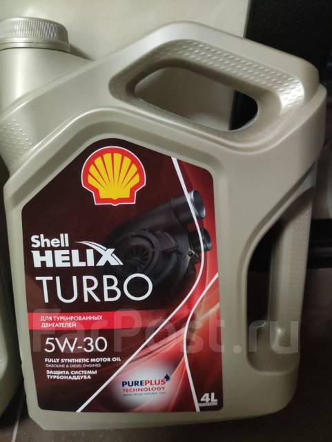 Shell Helix Turbo 5W30, 4л, синтетическое, 4,00 л. SN, C3, бензин ...