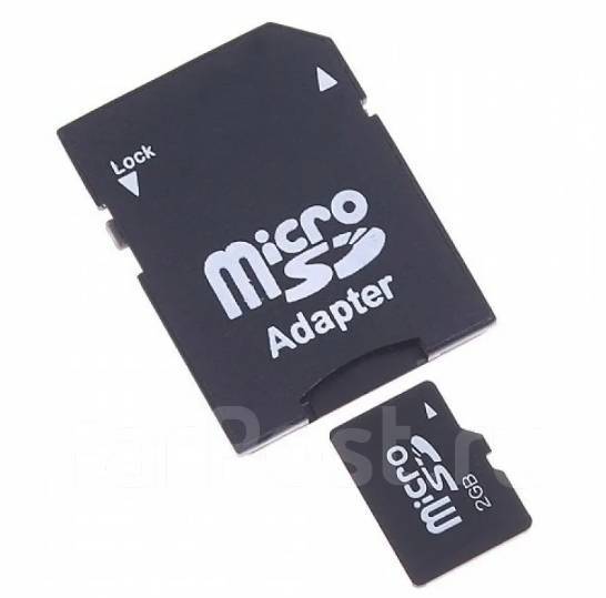 Адаптер переходник с карты памяти MicroSD на SDHC, новый, в наличии ...