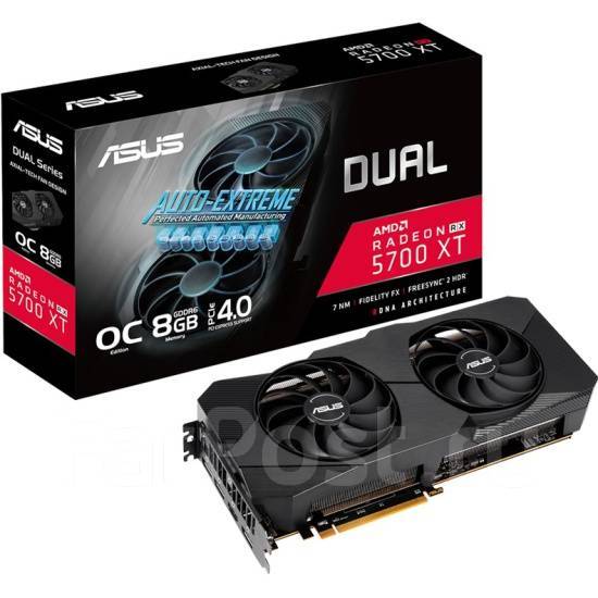 Видеокарта, Asus Radeon RX 5700 XT, б/у, в наличии. Цена: 12 000₽ во ...