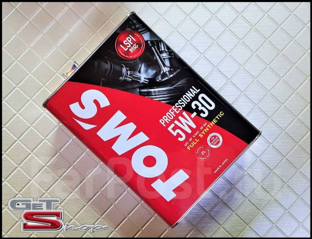 Японское моторное масло TOM`S Professional SP GF-6A 5W-30 4л ...
