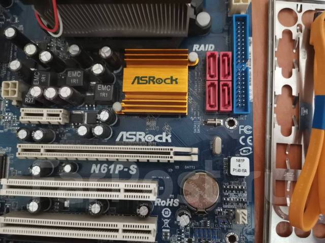Материнка ASRock N61P-S + Процессор AMD X4 620 + DDR2 4 гига, Socket AM2+, новый, в наличии ...