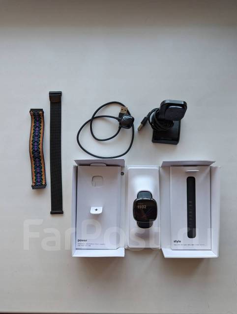 Fitbit Sense, умные часы, GPS, NFC, SIM-карта, IP67, IP68, Android, iOS ...