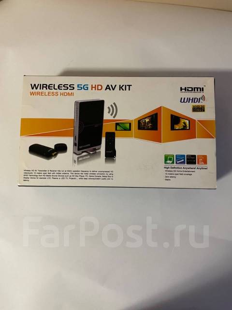 Беспроводной передатчик и приемник Wireless 5G HD AV KIT Wireless ...