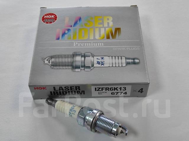 Свеча зажигания NGK IZFR6K13, цена за 1 штуку купить во Владивостоке по ...