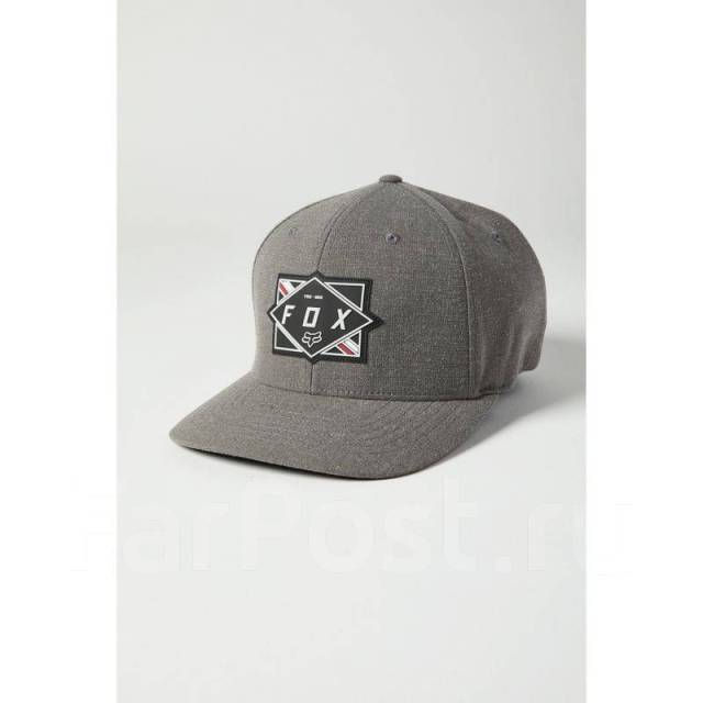 Кепка Fox Burnt Flexfit Hat (Pewter, S/M, 2021)