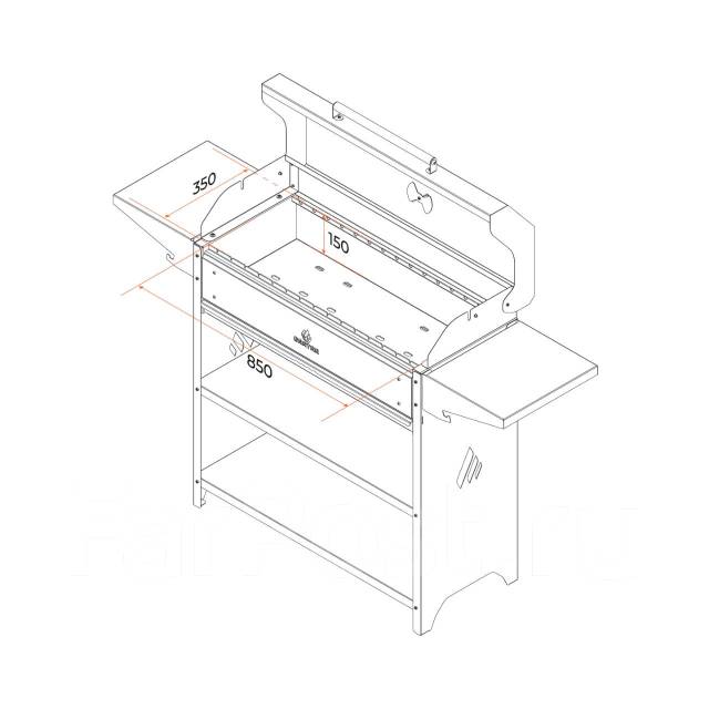 Мангал Gratar "Professional Optima BBQ", новый, в наличии. Цена: 26 550 ...