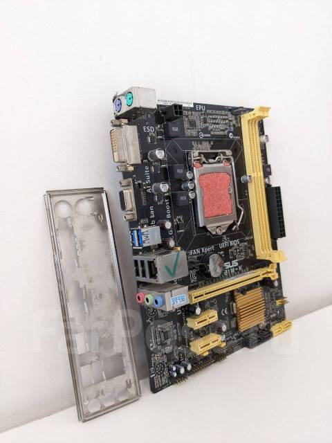 Материнская плата LGA1150 Asus H81M-K, б/у, в наличии. Цена: 2 650₽ во ...