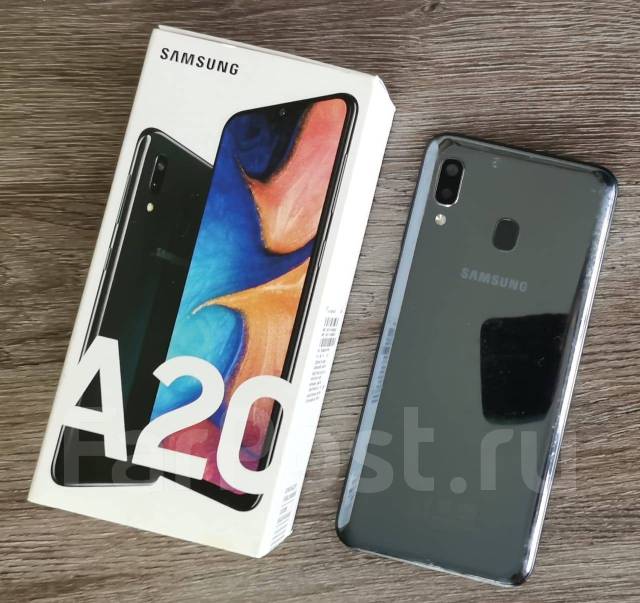 Samsung A20 32gb Black, 32 гб, моноблок, черный, 3G, 4G LTE, Dual-SIM ...