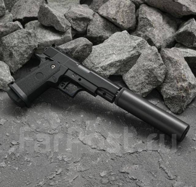 Пистолет Страйкбольный, "Galaxy", Colt 1911PD, с Глушителем, кал. 6 мм ...