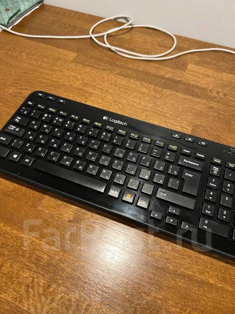 Клавиатура беспроводная logitech k360, б/у, в наличии. Цена: 1 200₽ во ...