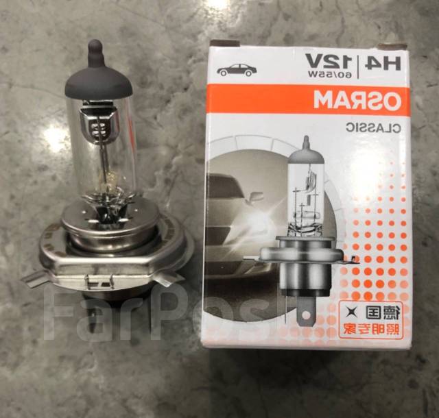 Лампа накаливания H1/H3/H4/H7 12В 55w Osram купить в Хабаровске по цене ...