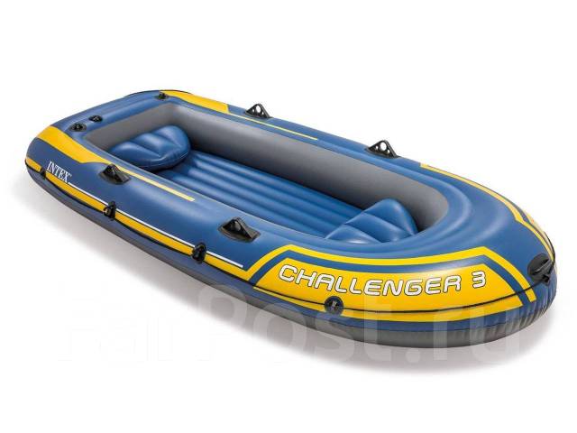 Надувная лодка Intex "Challenger 3" 68370 295х137х43см 3-местная ...