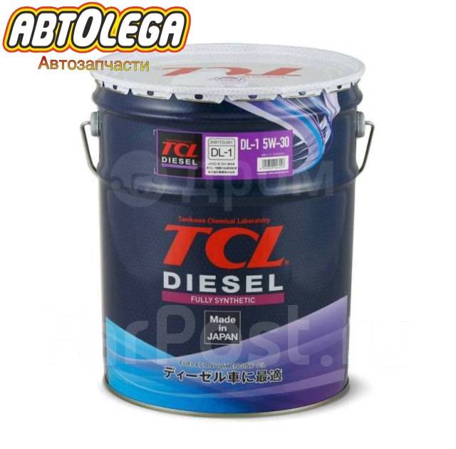 Масло для дизельных двигателей TCL Diesel, Fully Synth, DL-1 5W30 20л ...